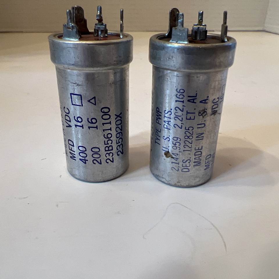 Vintage Motorola Multi Section Can Capacitors See Description | eBay