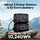 OUPES Mega 2 Portable Power Station 2500W/2048Wh Solar Generator RV ...