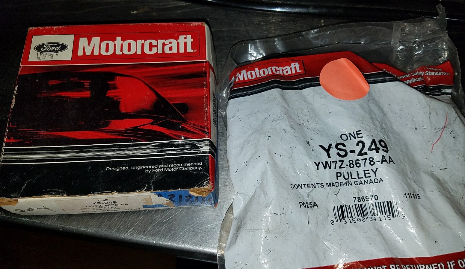New Motorcraft Drive Belt Idler Pulley, YS-249. one only. | eBay