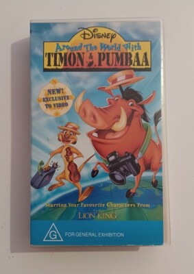Around The World With Timon & Pumbaa VHS Video Cassette FAST! FREE ...
