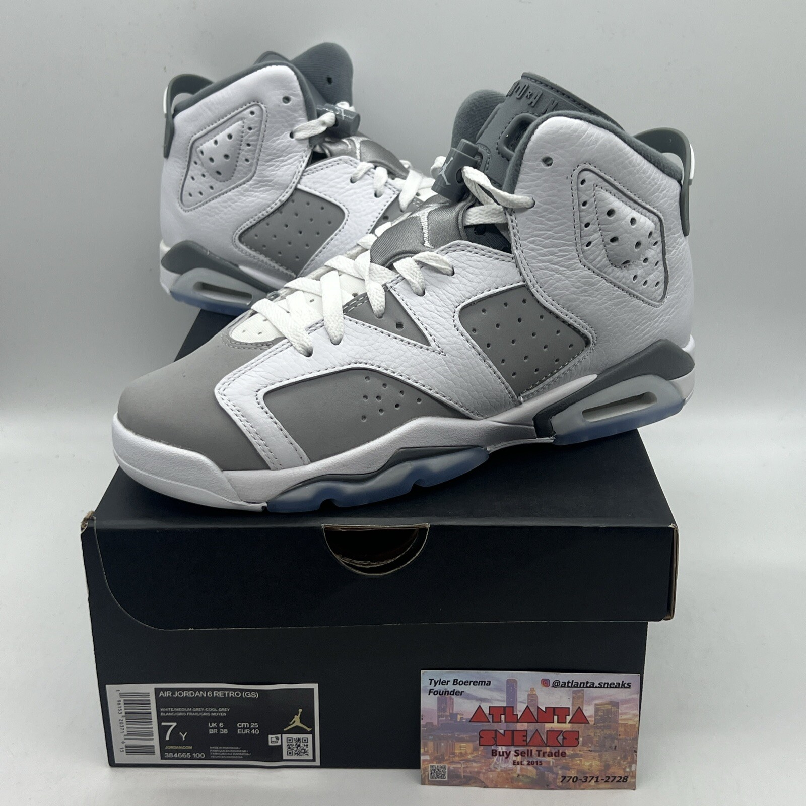 Size 7 - Jordan 6 Retro Low Cool Grey for sale online | eBay