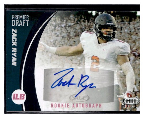 Zack Ryan 2017 SAGE HIT A22 AU Autographs Auto | eBay