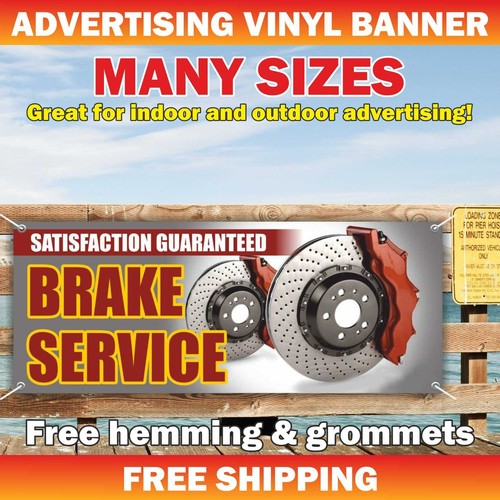 BRAKE SERVICE Advertising Banner Vinyl Mesh Sign auto car repair ...
