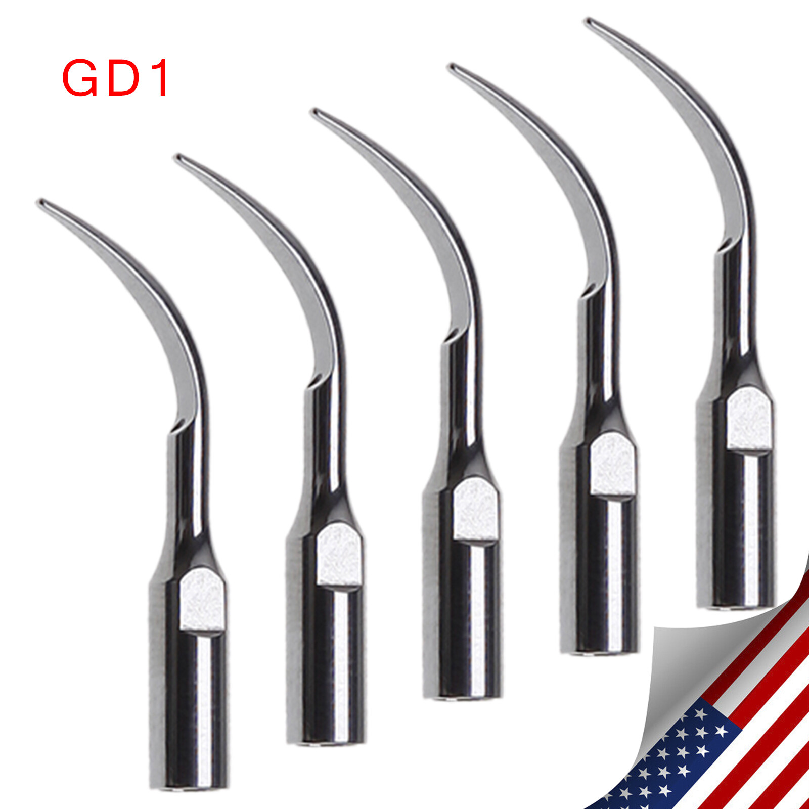 5 * USA Dental Ultrasonic Piezo Scaler Scaling Tips fit DTE Satelec GD1 ...