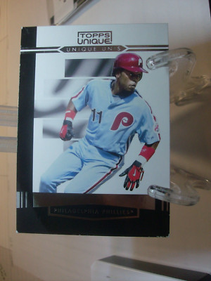 2009 Topps Unique Unique Unis #UU13 - Jimmy Rollins - Philadelphia ...