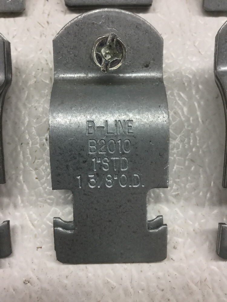 B-Line Rigid Conduit Strut Clamp / Strap B2010-ZN 1" (1.315" O.D.) (Pkg ...
