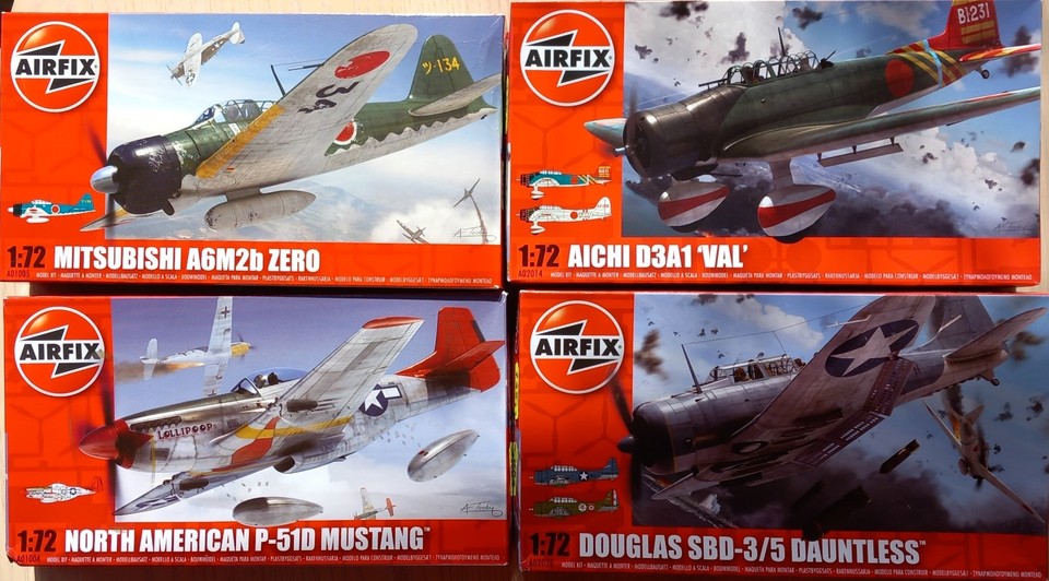 Airfix 1/72 Aircraft Kits from WW2 & WW1. 16x Kits Incl. Victira Cross ...