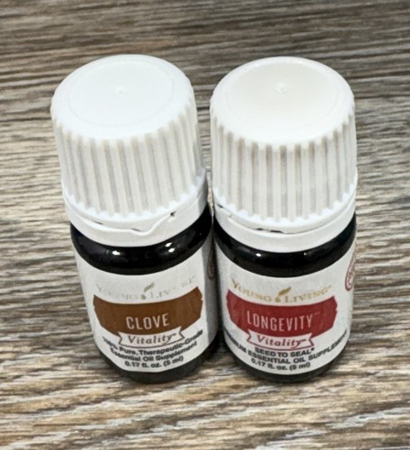 2 Young Living Essential Oil Vitality - 5ml - Longevity And Clove - New Sealed | eBay