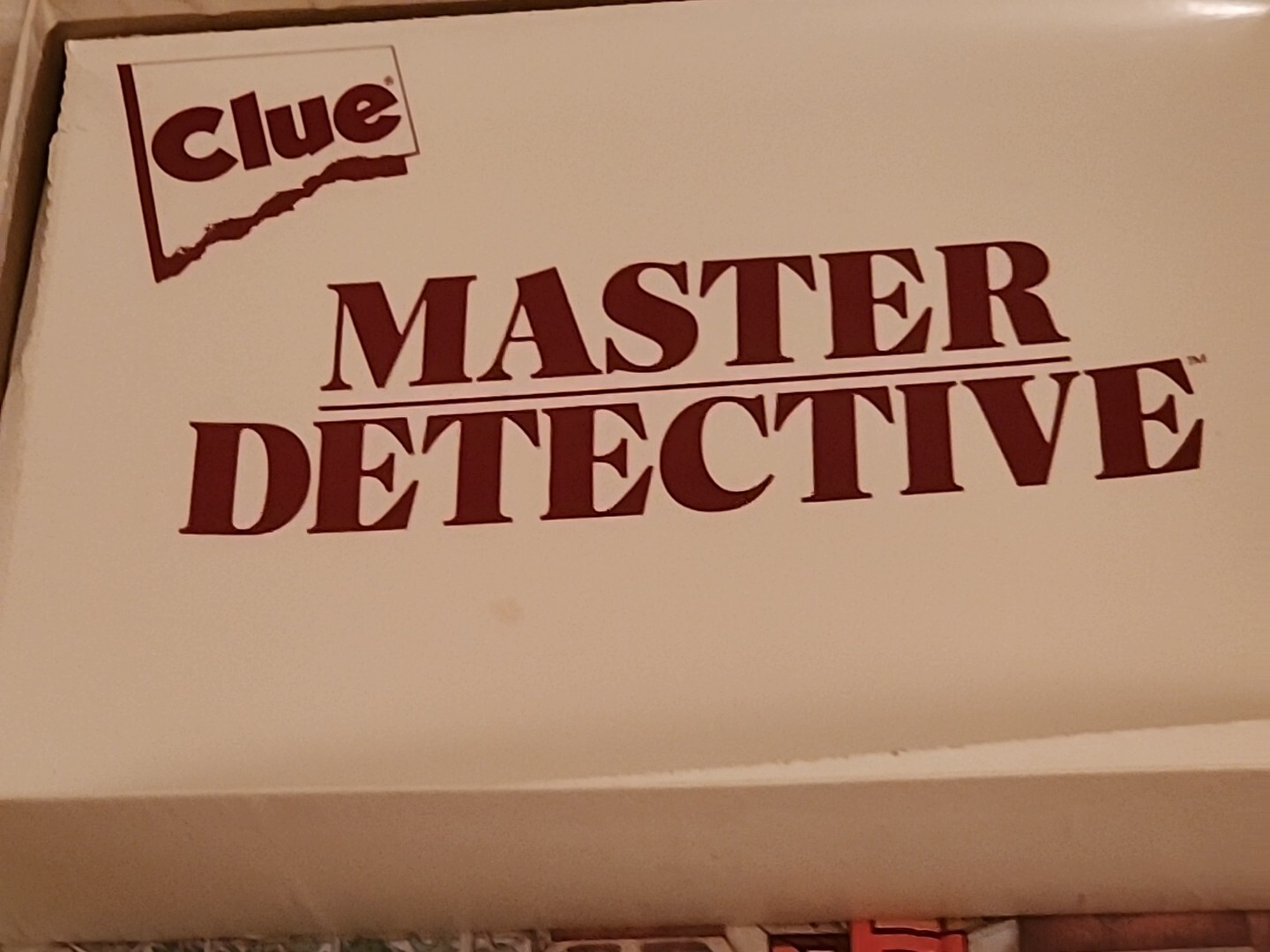 1988 Clue Master Detective Board Game, Pre-owned, Complete | eBay
