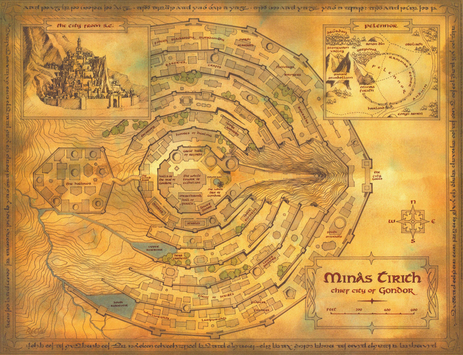 Lord Of The Rings Map Wallpaper