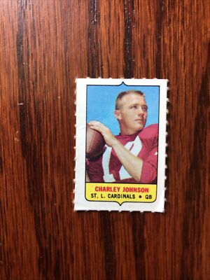 1969 Topps FOOTBALL 4 In1 SINGLE CHARLEY JOHNSON ST LOUIS CARDINALS ...