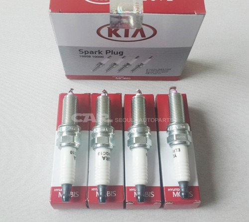 KIA SOUL MORNING FORTE SORENTO HYUNDAI I30 ELANTRA Spark Plug 4Pcs ...