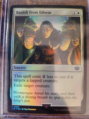Magic: The Gathering LOTR Banish From Edoras Foil C #0001 Lord of the ...