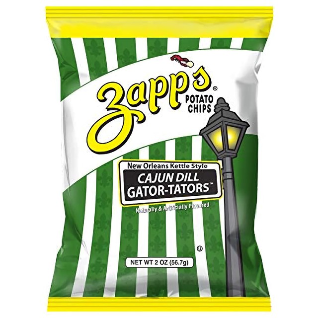 Zapp's Kettle Chips Bag Cajun Dill Gator-tators 2 Oz. (pack of 25) for ...