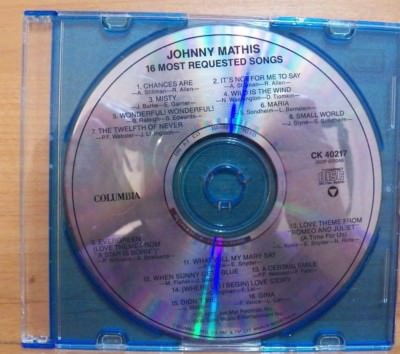 16 Most Requested Songs by Johnny Mathis (CD, Jul-1987, Columbia/Legacy ...