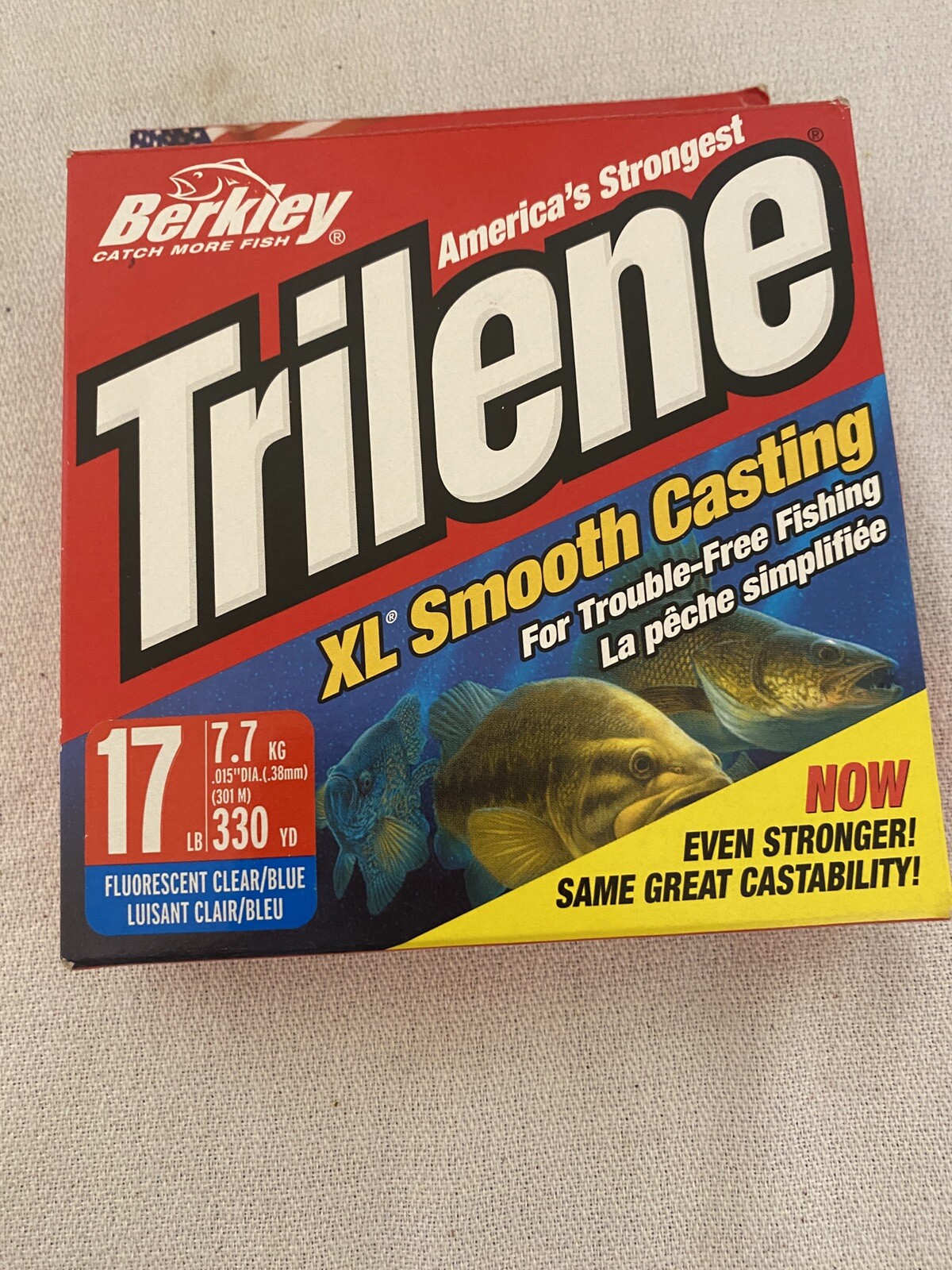 New Berkley Trilene XL Smooth Casting 17 lb 330 Yards Fluorescent Clear ...