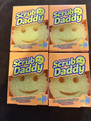 4 Scrub Daddy Original Scrubber Scrubbing Sponges Scrub Daddy FREE SHIP ...