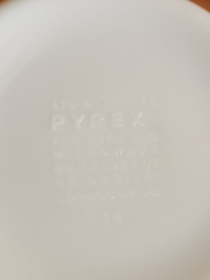 Vintage Pyrex 473-B Woodland 1 Liter Casserole Dish No Lid | eBay