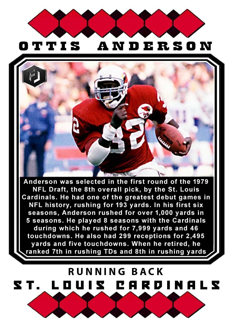 ACEO OTTIS ANDERSON ST. LOUIS CARDINALS CUSTOM HAND MADE ART CARD | eBay