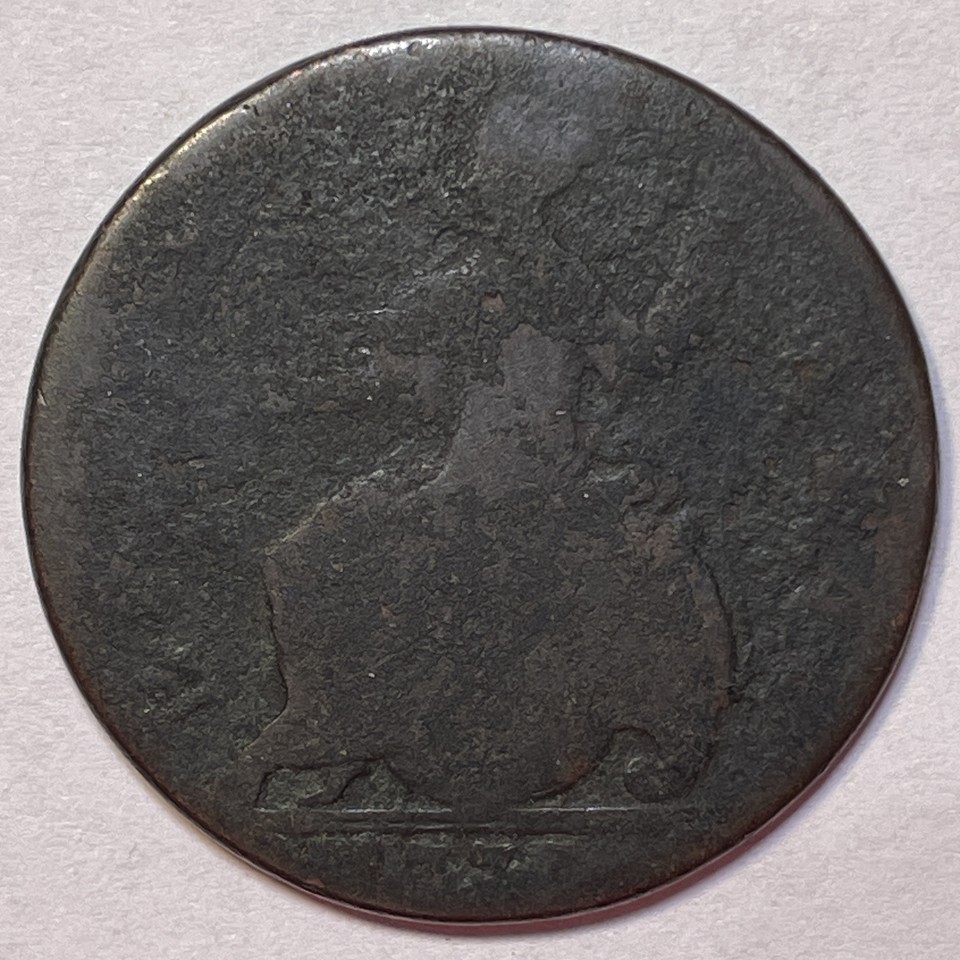 1777 Halfpenny Great Britain George III Almost Good AG Coin #20723 | eBay