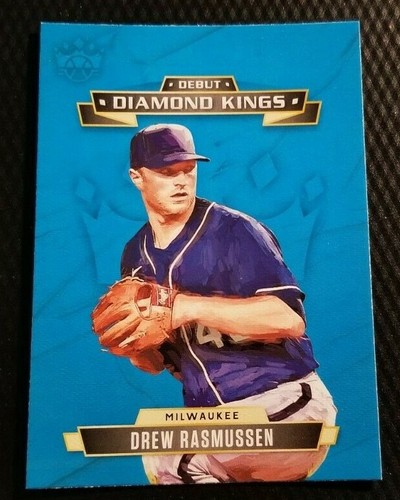 2021 Panini Diamond Kings Debut DREW RASMUSSEN Milwaukee Brewers ROOKIE ...