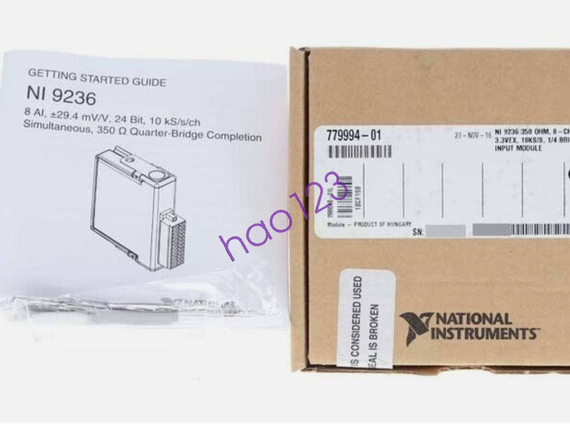 Brand New NI 9236 Module 779994-01 8-Channel ¼ Bridge Strain Gauge ...