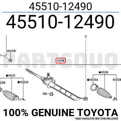 4551012490 Genuine Toyota 45510-12490 45510-12490 | eBay
