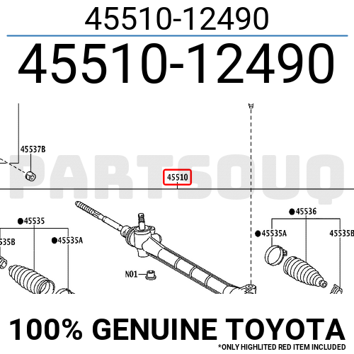 4551012490 Genuine Toyota 45510-12490 45510-12490 | eBay
