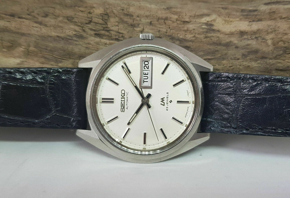 RARE VINTAGE SEIKO LM SILVER DIAL DAYDATE AUTOMATIC M… - Gem