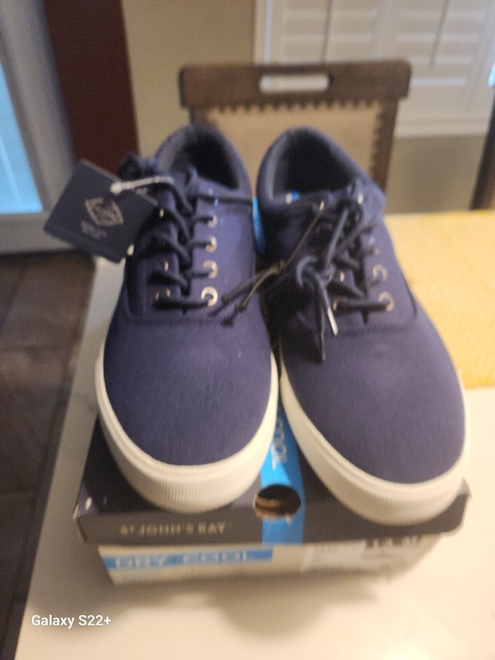 New in Box Mens St. John's Bay Casual Shoe, Navy, Sz. 13 | eBay