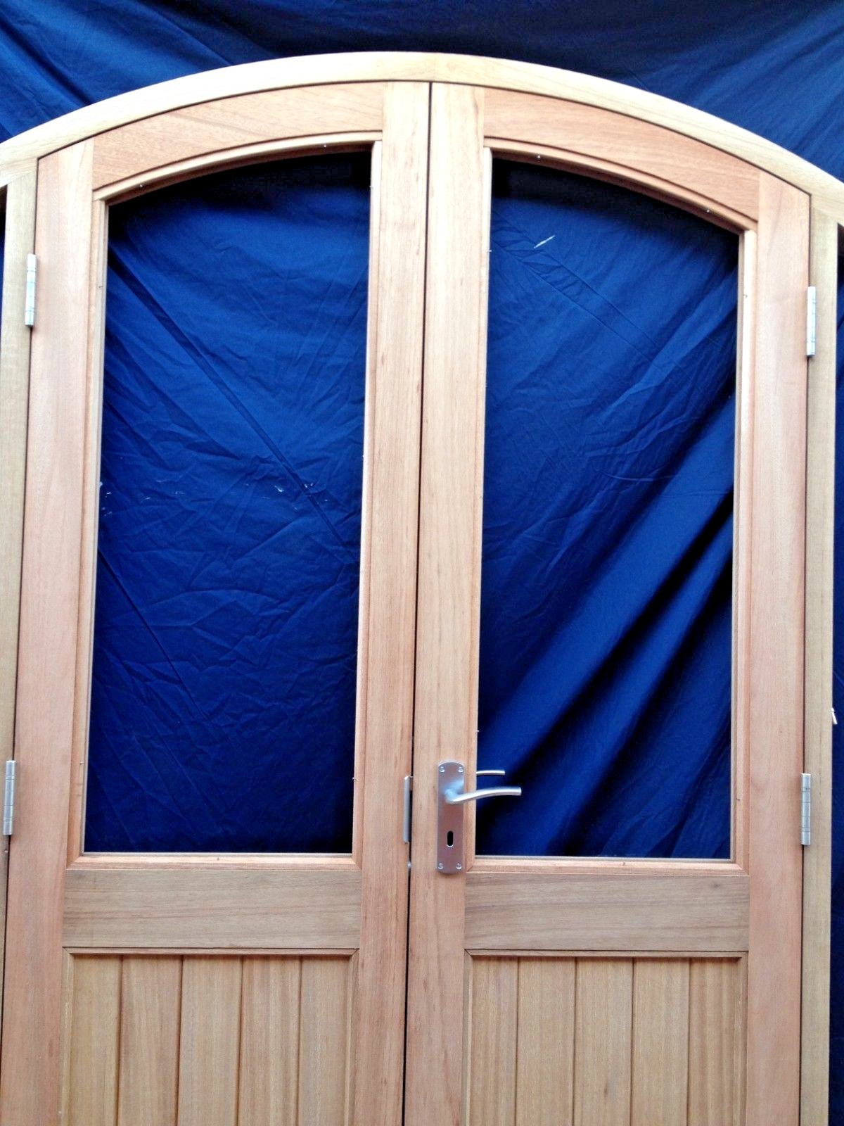Hardwood Timber Arched French Doors with Hardwood frame Made to Measure ...