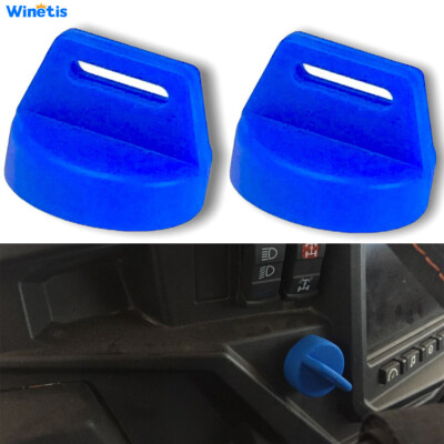 Key Switch Ignition Cover 2X Blue 5433534 For Polaris RZR XP 570 800 ...
