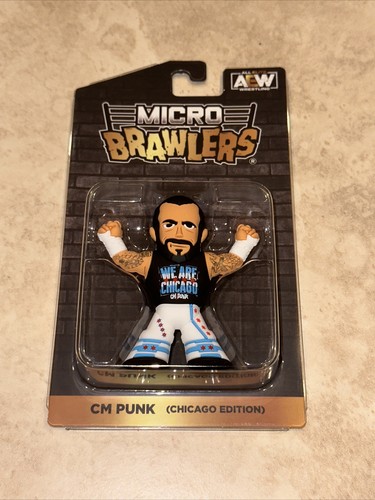Micro Brawlers CM Punk Chicago Edition AEW WWE | eBay