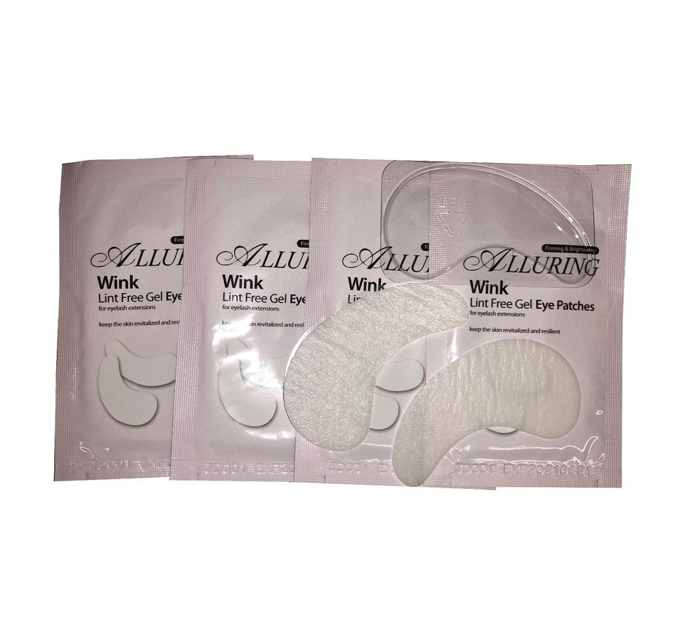 QTY100 Alluring Wink Collagen Under Eye Pads Patches Lint free Eyelash ...