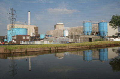 Photo 6x4 British Salt Middlewich The main works seen from the canal ...