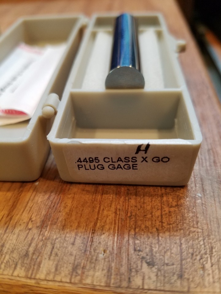 Vermont Gage Class X GO Plug Gage .4495 | eBay
