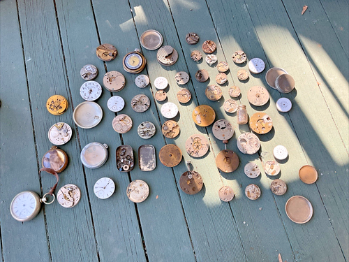 Pocket Watch Movement Lot - Elgin, Waltham, S.D. Smith Swiss Tacy for ...