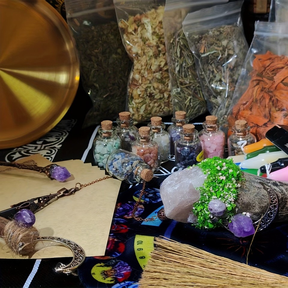 New! Complete Witchcraft Altar Kit – Bohemian Wiccan Ritual & Spell ...