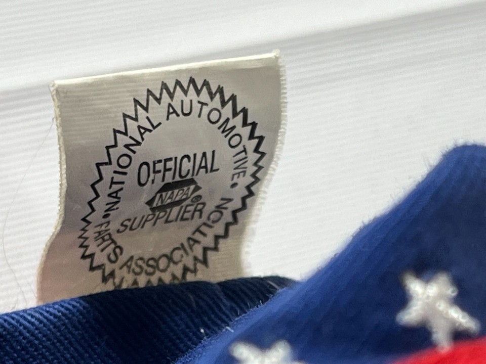 Vtg Napa Racing Hat American Flag NASCAR #15 Car Stars Stripes ...
