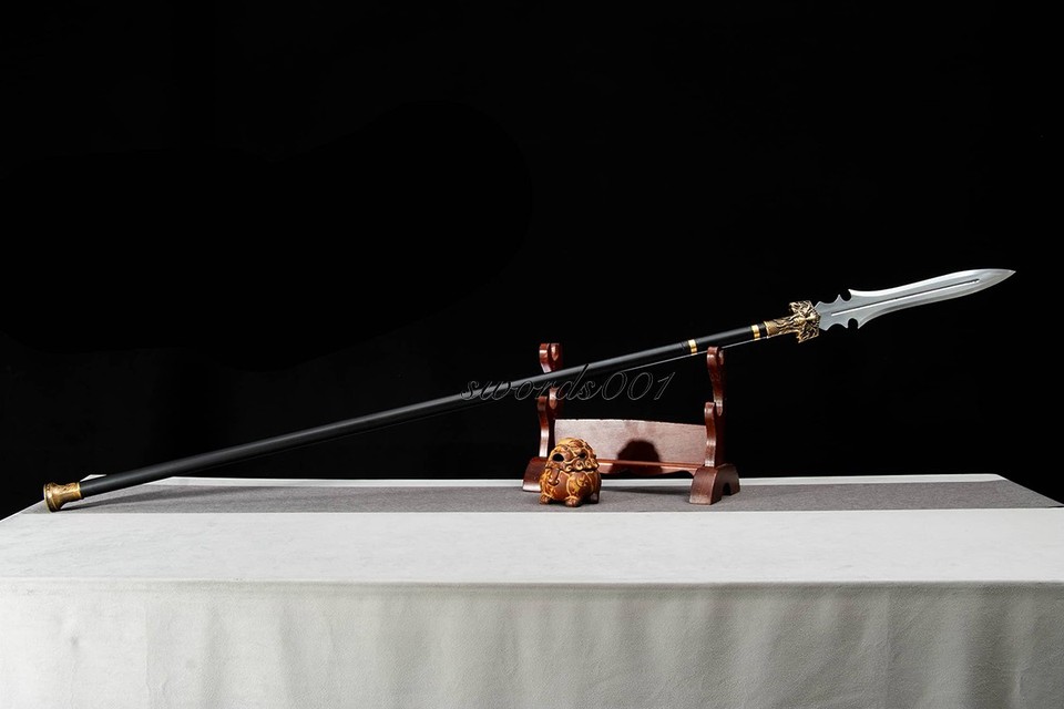67 In High Manganese Steel Hunting Sharp Dragon Spear Kung Fu Practice ...