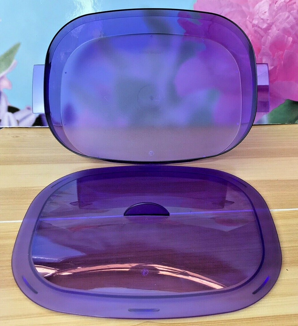 Tupperware New Beautiful Purple/Lilac Oval Microwave steamer 2.1L | eBay