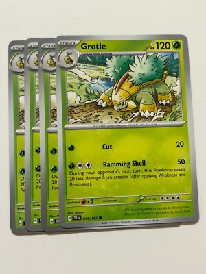 Pokemon Card Temporal Forces 4x Playset Grotle 011/162 Near Mint | eBay