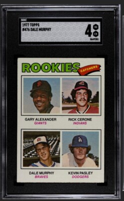 1977 Topps #476 Rookie Catchers Dale Murphy SGC 4 RC Looks Nicer ...