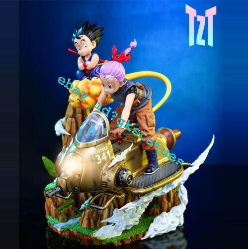 TZT Studio Dragon Ball Motor Bulma Resin Statue Child Goku Pre-order 1/ ...