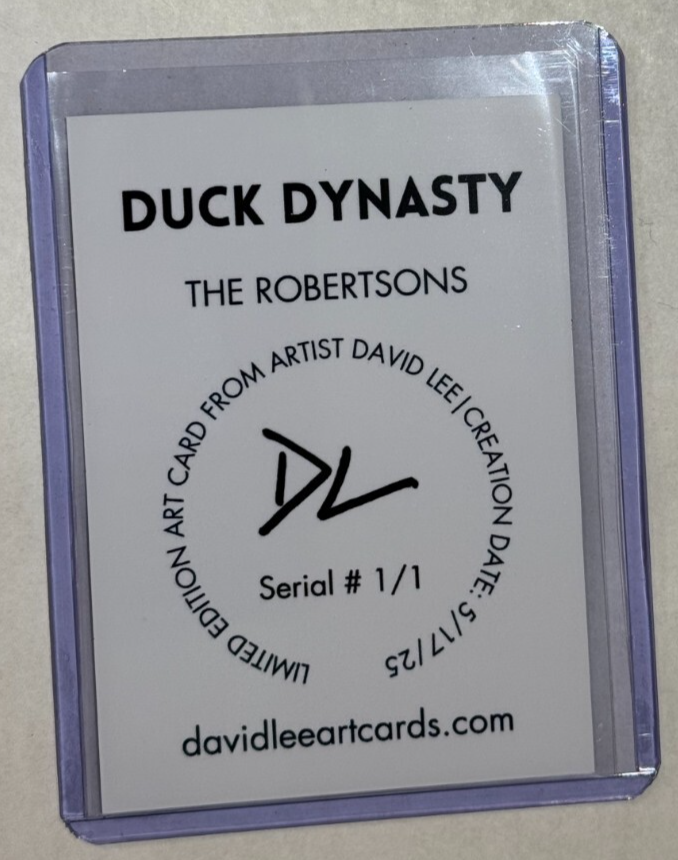 Duck Dynasty Platinum Plated Artist Signed "The Robertsons" Trading ...