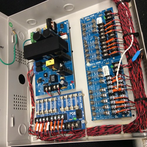 Altronix AL400ULX Power Sup.w/2 Distribution Boards PD8UL & Main Fuse ...