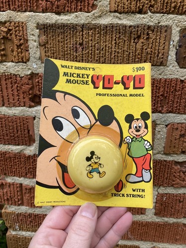 VINTAGE NOS WALT DISNEY PRODUCTIONS MICKEY MOUSE SEALED IN PACK YO-YO ...
