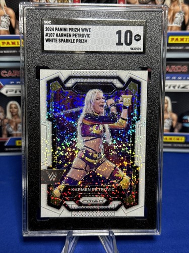 2024 Panini Prizm WWE - White Sparkle Prizm #107 Karmen Petrovic (RC ...