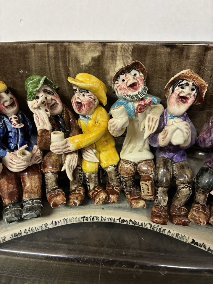 Will Young Pottery. Uncle Tom Cobley & All 7 Figures On A Bench ...
