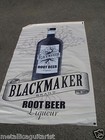 BLACKMAKER ROOTBEER LIQUEUR - PROMO VINYL CANVAS WALL BANNER 60 x 35 ...